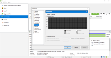 How to Schedule Downloads in BitTorrent/μTorrent Classic